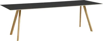 HAY Table laqu&eacute;e CPH30, pietement en ch&ecirc;ne Hay