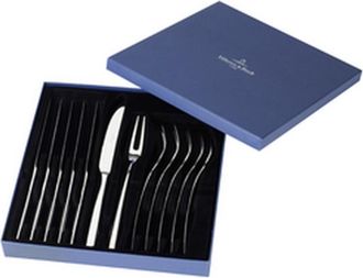 Villeroy & Boch Villeroy und Boch Piemont Steakbesteck Set 12 TLG, 18/10 Edelstahl, 28,5 x 20 x 5 cm