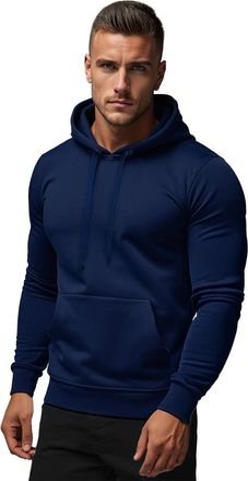 OZONEE Herren Kapuzenpullover Sweatjacke Sweatshirt Farbvarianten Kapuzenjacke Kapuzenpulli Kapuze Langarm Hoodie Sport Style Casual Fitness Training Motiv J