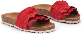 Verbenas Sandalen Roc&iacute;o Serraje Volante Fuego - Gr&ouml;&szlig;e: 37