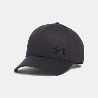 Under Armour Essential Low Verstellbare Kappe f&uuml;r Herren Schwarz / Silber EINHEITSGR&Ouml;SSE