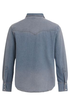 The Great. Womens Denim Shirt Cotton
