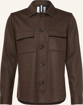 Profuomo Profuomo Flanell-Overshirt braun
