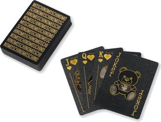 Moschino Schwarze Spielkarten mit Logo-Druck - - Accessories - unisex - Schwarzk - ONE SIZE