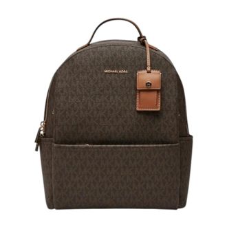 Michael Kors Sac &agrave; dos Sable avec Poches Ext&eacute;rieures - Femme - Sacs - Brun - Taille: ONE Size