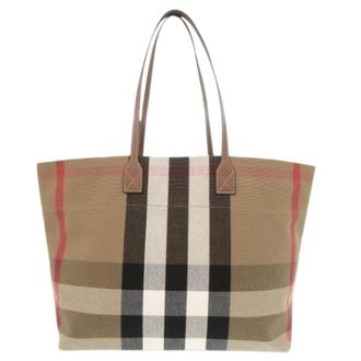 Burberry Pre-owned Canvas Tote Bag - - Pre-owned - Damen - Braun - ONE SIZE