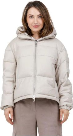 Duno Femme, Vestes, Beige, Taille: 38 FR Piumino corto leggero