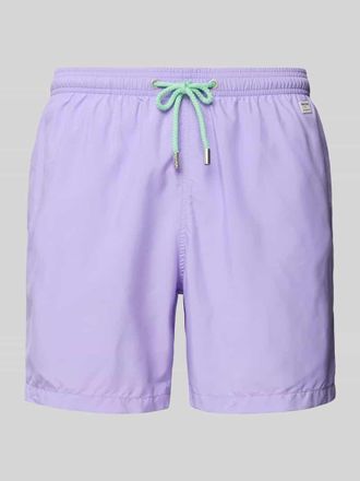 MC2 Saint Barth Regular Fit Badeshorts mit Label-Badge Modell LIGHTING PANTONE