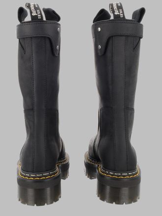 Dr. Martens Leather Platform Boots - Black