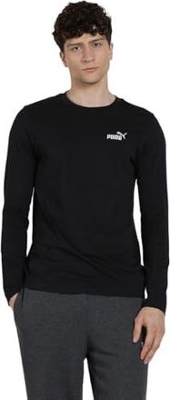 Puma T-Shirt à Manches Longues et Logo N° 1 Essentiels Homme XS, Black