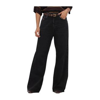 Diesel 1996D-Sire Wide Jeans - - Jeans - Damen - Schwarzk - W30 L32