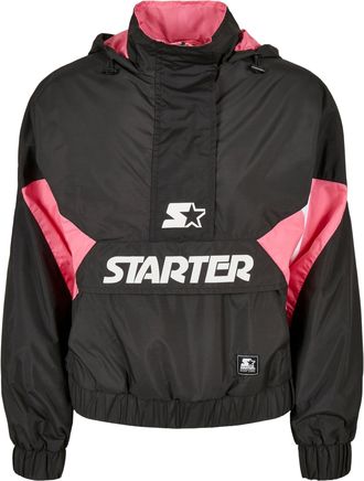 Starter Black Label Damen Ladies Starter Colorblock Halfzip Windbreaker Black/pinkgrapefruit, S
