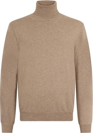 Malo Homme, Pulls, Beige, Taille: L Pull Col Roul&eacute; en Cachemire