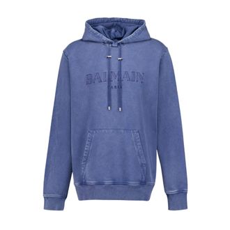Balmain Vintage Navy Sweatshirt - - Sweatshirts & Hoodies - Herren - Blau - S