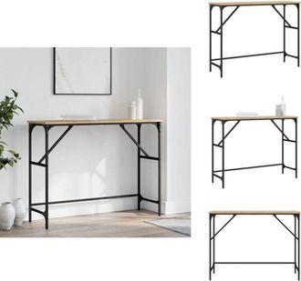 vidaXL Konsolentisch Sonoma-Eiche 100x32x75 cm Holzwerkstoff - Konsolentisch - Flurtisch - Couchtisch - Wohnzimmerstil - Industrial Style