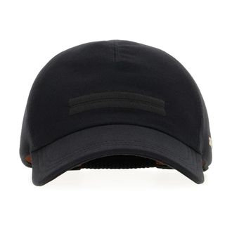 Ermenegildo Zegna Homme, Accessoires, Noir, Taille: M Logo Patch Cap