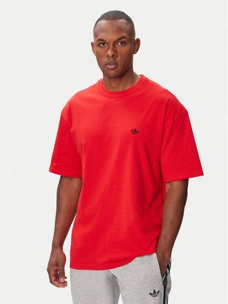 adidas T-Shirt Trefoil Essentials HZ1003 Rot Loose Fit