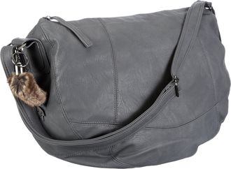 Pieces Raven Shop Bag 17045428, Damen Umhängetaschen, Grau (Grey), 42x32x16 cm (B x H x T)