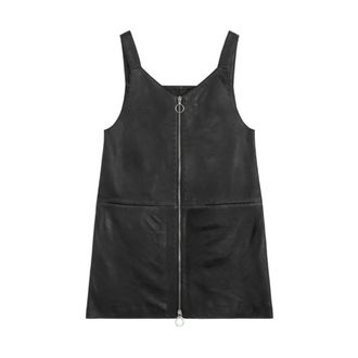 Fiorucci Femme, Robes, Noir, Taille: 38 FR Zip Pocket Leather Dress