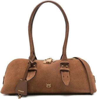 Pinko Pinko, Femme, Sacs, Brun, Taille: ONE Size Shoulder Bag