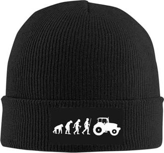 Generic Doux Tricot&eacute; Bonnet, &Eacute;volution de lhomme Agriculteur, Unisexe Chapeau Tricot&eacute;, Bonnet Chapeau Tricot pour Femme, Ski, Sports