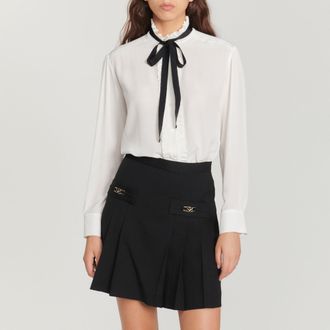 Sandro Seidenhemdbluse mit Band