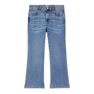 Oltre Ausgestellte Jeans in Stone-washed-Optik - - Jeans - Damen - Blau - 4XL
