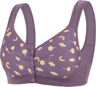 Generic Soutien-gorge 2026 pour femme avec fermeture avant - Coupe confortable, violet, 74