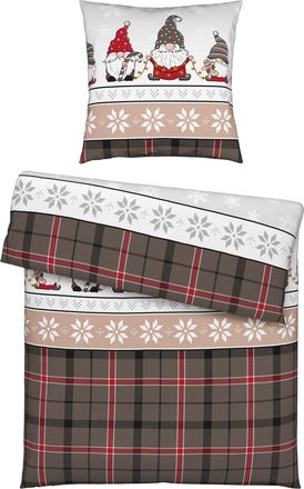 Esposa Bettwäsche, Taupe, Textil, Weihnachten, 135x200 cm, Schlaftextilien, Bettwäsche, Bettwäsche