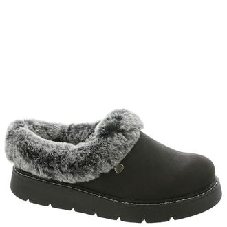 Skechers Keepsakes Lite-Cozy Blend Slipper f&uuml;r Damen, Schwarz/Schwarz, 7.5