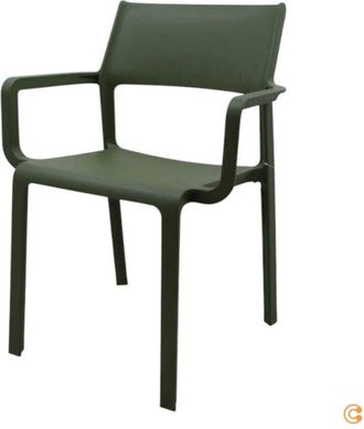 Nardi [NEUWERTIG] Nardi Armlehnstuhl Stuhl Gartenstuhl Outdoor Agave Polypropylen Stapelbar Grün B-Ware