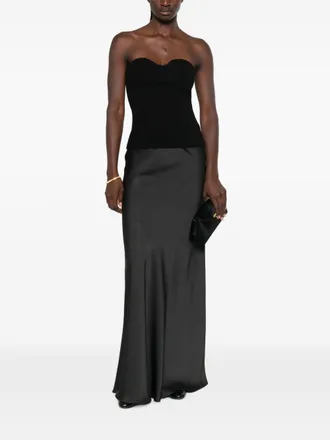 Fabiana Filippi Satin Finish Skirt - Black