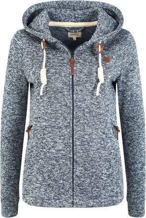 Oxmo Thory Damen Fleecejacke Sweatjacke Jacke mit Kapuze, Größe:S, Farbe:Insignia B (791991)
