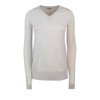 Max Mara Femme, Pulls, Blanc, Taille: 38 FR Pull en Laine Blanc