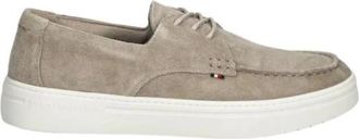 Tommy Hilfiger Homme, Chaussures, Beige, Taille: 45 EU Casual Suede Stitch Toe Hybrid