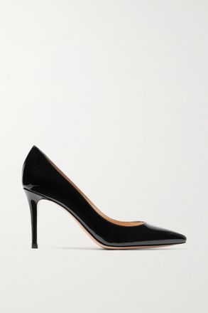 Gianvito Rossi Escarpins En Cuir Verni 85 - Noir