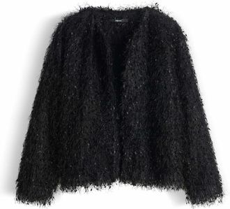 someday Ufeather Cardigan - - Knitwear - Damen - Schwarzk - S