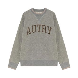 Autry Femme, Sweatshirts et sweats &agrave; capuche, Gris, Taille: 42 FR Jersey