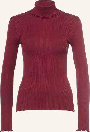 Rosemunde Rollkragenshirt Beatha Mit Seide rot