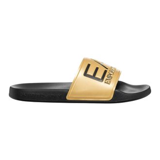 Emporio Armani Emporio Armani Ea7, Homme, Chaussures, Noir, Taille: 43 EU Tape Logo Slider