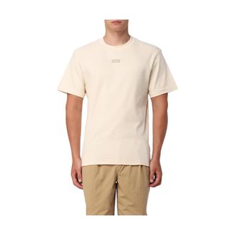 GCDS Logo Regular Tee - - Tops - Herren - Beige - S