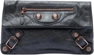 Balenciaga Pre-owned Motocross Giant 21 Envelope Clutch - Femme - Pre-owned - Bleu - Taille: ONE Size
