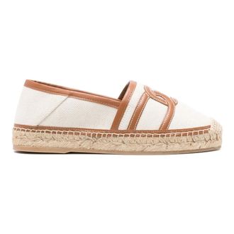 Tod's Casual Chain-Applique Espadrilles in Beige - - Shoes - Damen - Beige - 38 EU