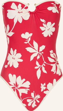 Seafolly Bandeau-Badeanzug Mayflower rot