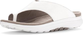 Gabor Damen Pantoletten, Frauen Slipper,Gartenschuhe,Sommerschuhe,sommerclogs,Hauschuhe,Plateau-Sohle,Schlupfschuhe,Weiss (Micro),38.5 EU / 5.5 UK