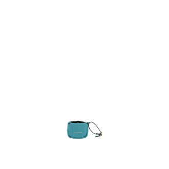 Pourchet Leather AirPods Case - unisex - Accessoires - Bleu - Taille: ONE Size