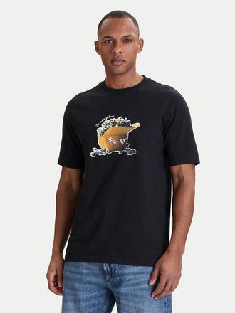adidas T-Shirt Snack Popcorn Graphic KD3928 Schwarz Regular Fit