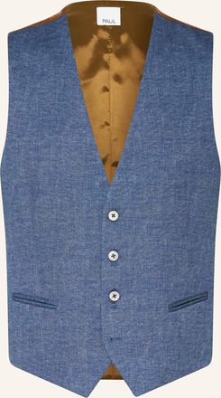 Paul Paul Anzugsweste Slim Fit Aus Jersey blau