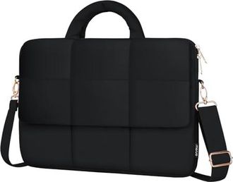 Mosiso Sacoche Ordinateur Portable 15-15,6 Pouces, Compatible Avec Macbook, Hp, Dell, Lenovo, Asus, Rectangulaire, Matelassée, à Rabat, Avec Fermeture éclair