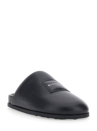 Givenchy Womens Mules, Black Lambskin Lamb